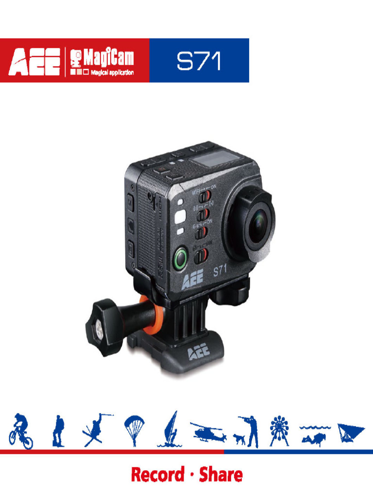 Aee s71 16mp 4k Wi Fi Action Camera s71 B H Photo Video 342615 User ...