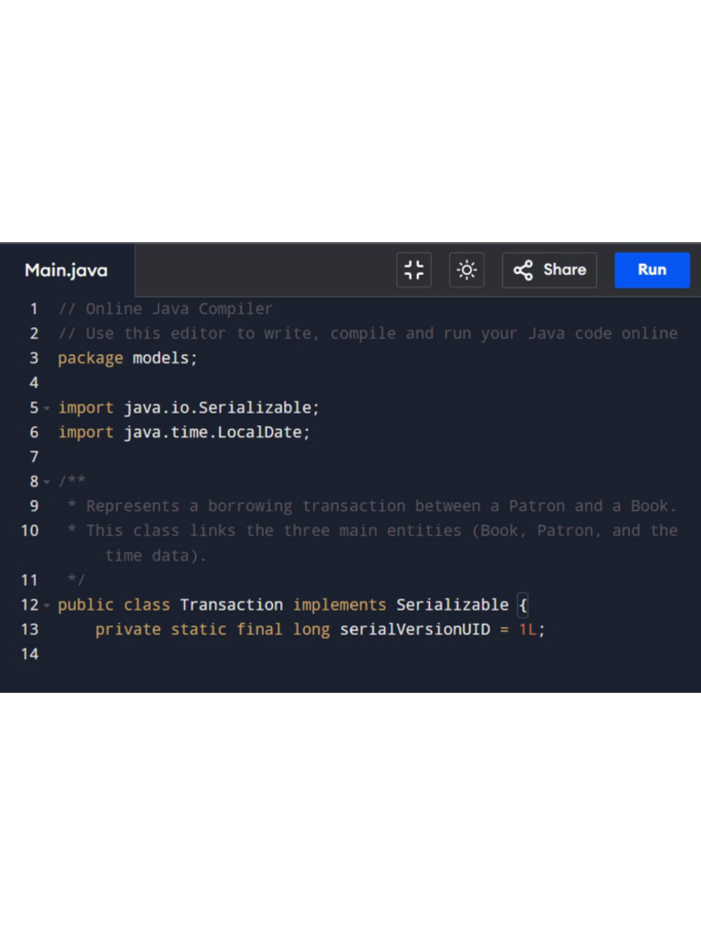 Transaction Model Java 3 | PDF