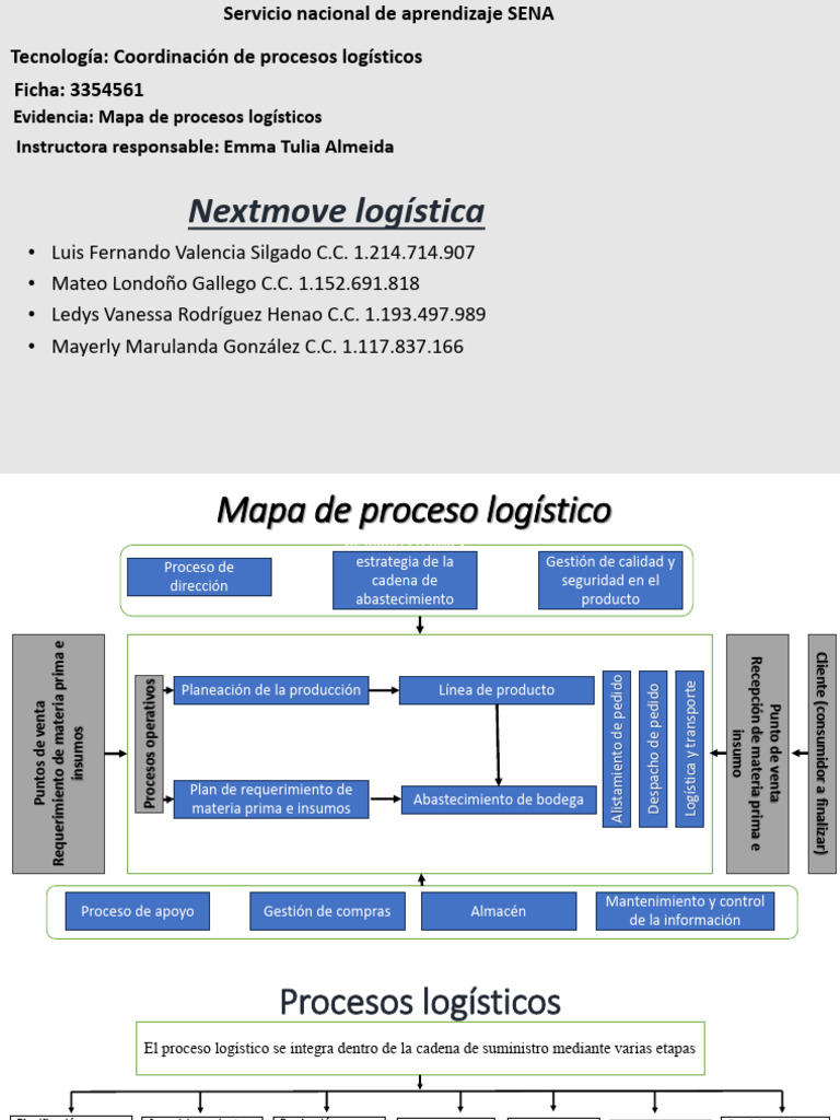 Mapa de Procesos Logísticos Eficientes | PDF | Logística | Procesos de ...