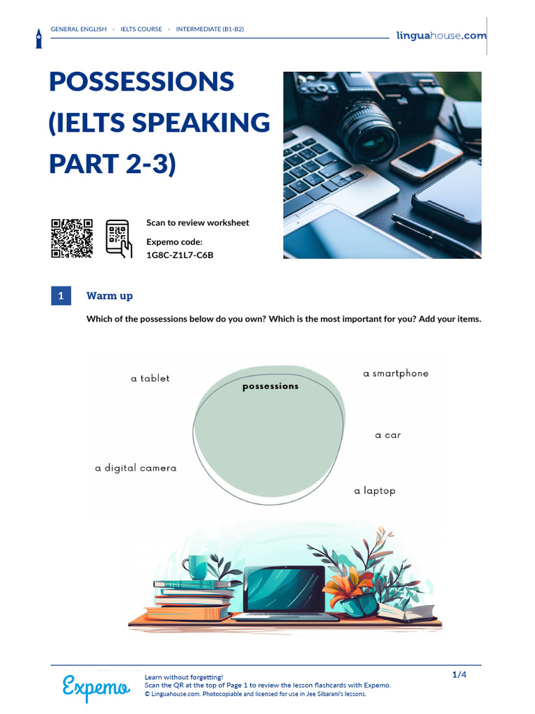IELTS Speaking: Describing Possessions | PDF