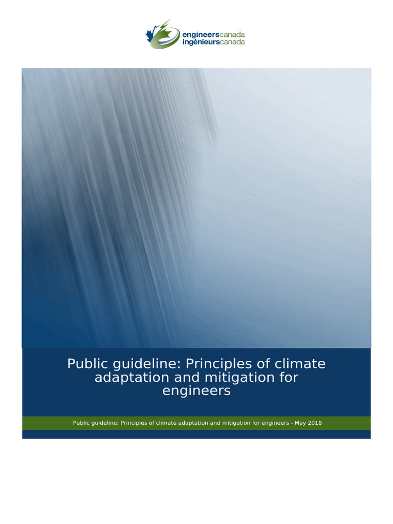 Climate Adaptation Guidelines for Engineers | PDF | Climate Change ...