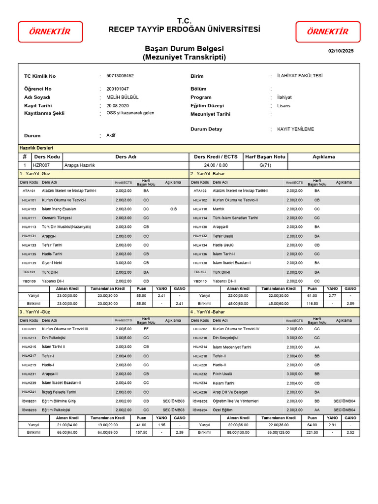10 2 2025 11-07-56 PM Mezuniyet-Transkript | PDF