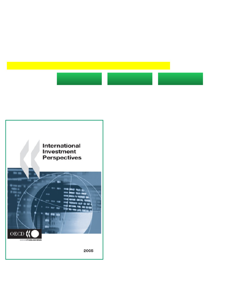 International Investment Perspectives 2005 Edition Oecd: Mirror Link ...
