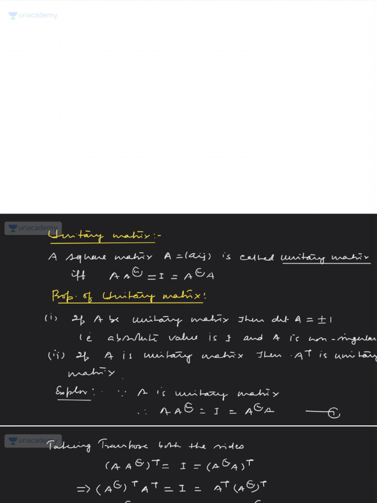 6.unitary Matrix | PDF