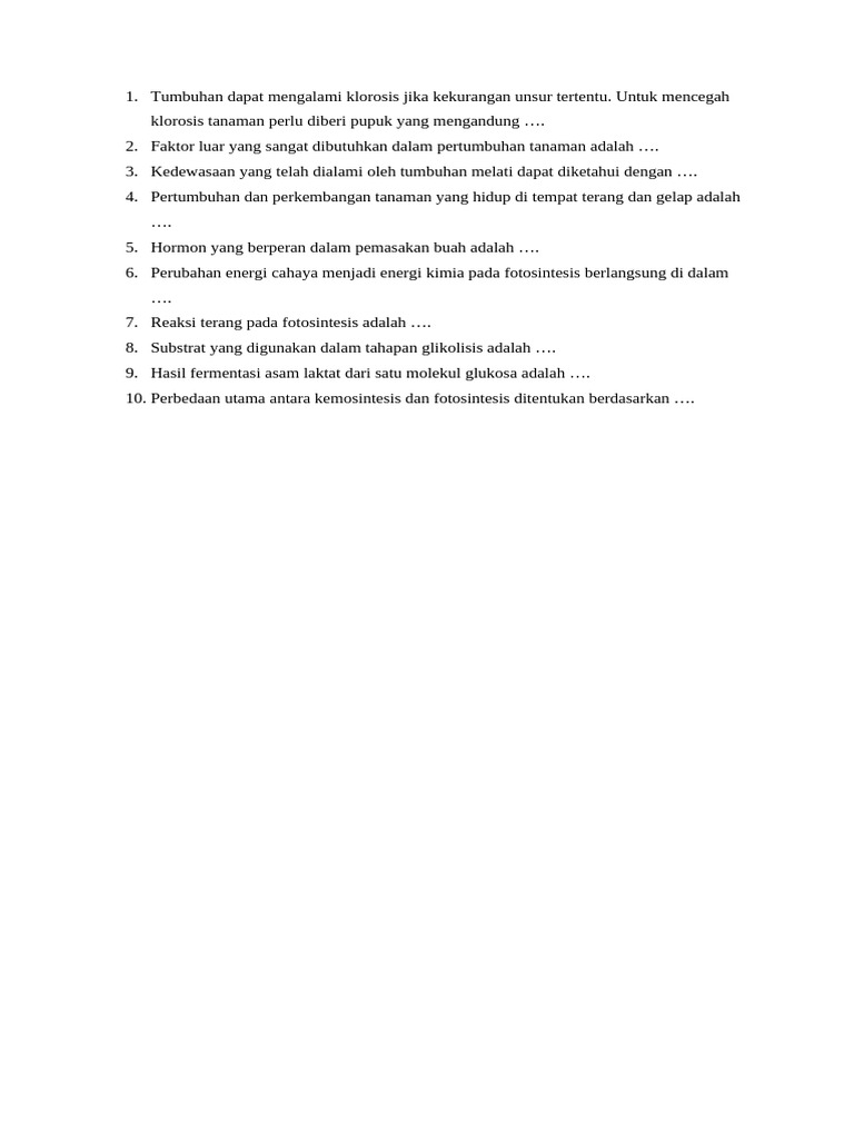 SOAL BIO XII 1 | PDF