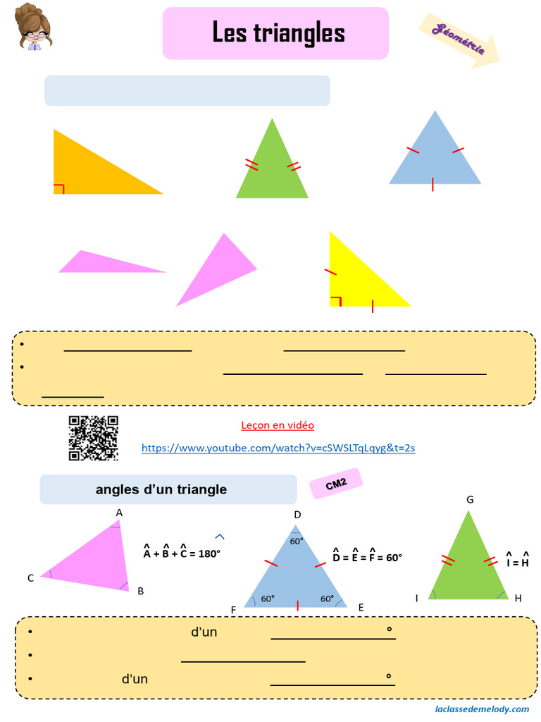 Types et angles des triangles en géométrie | PDF