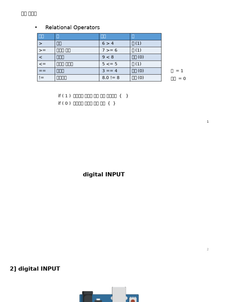 Lec3-1 Digital Input, Analog Input Output | PDF