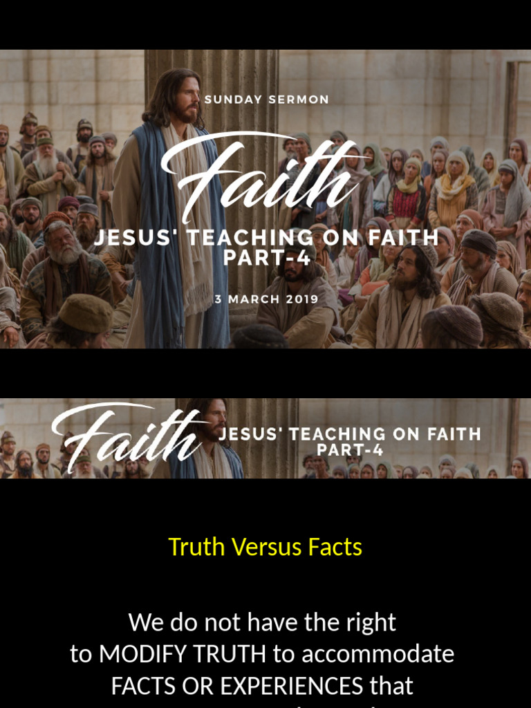 Faith Part 4 Jesus Teaching On Faith | PDF | Jesus | Faith