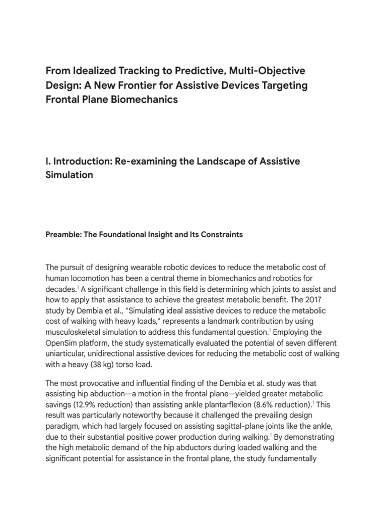 OpenSim Biomechanics Research Directions | PDF | Simulation ...
