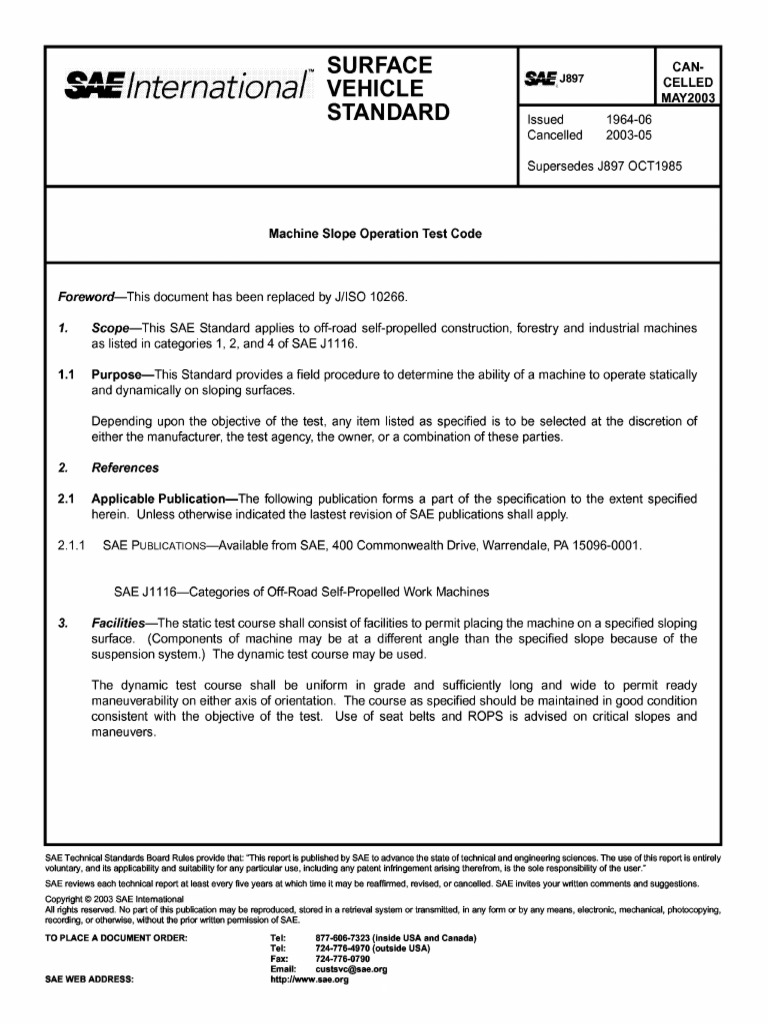 Sae J897-2003 | PDF