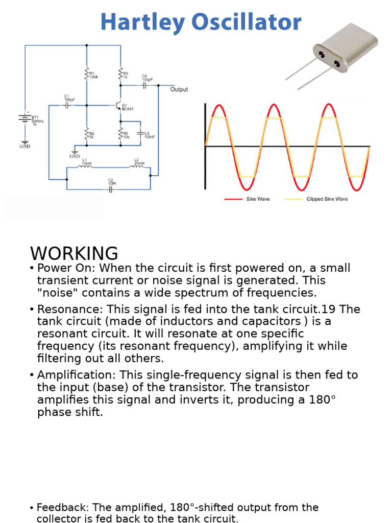 Hartley Oscillator Working Principles | PDF