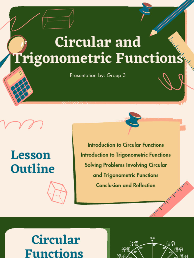 Circular TrigonometricFunctions G3 11PLATO | PDF | Trigonometric Functions | Mathematical Objects