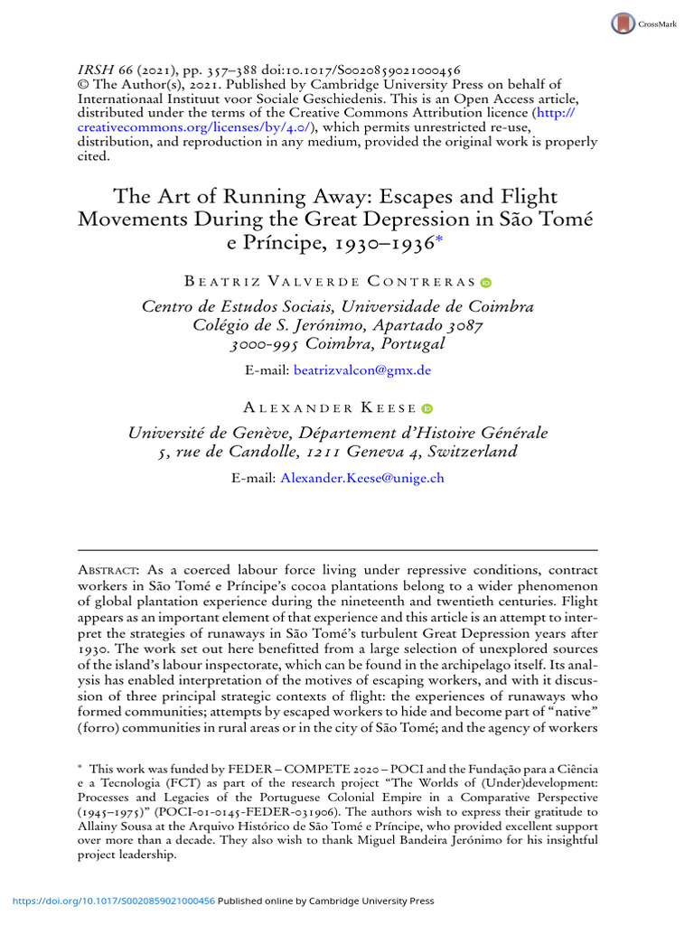 The Art of Running Away Escapes and Flight Movements During The Great ...