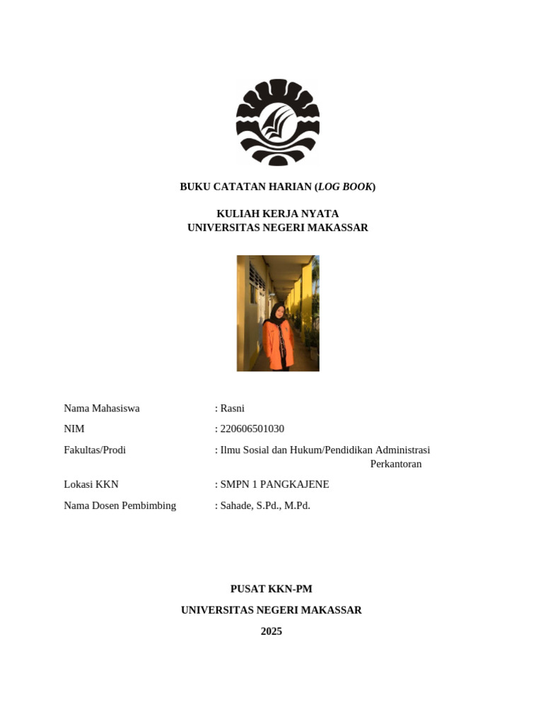 Log Book KKN Universitas Negeri Makassar | PDF