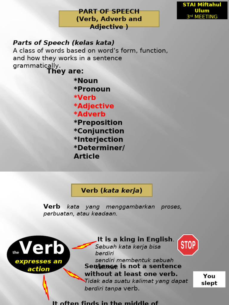 Understanding Parts of Speech | PDF | Verb | Part Of Speech