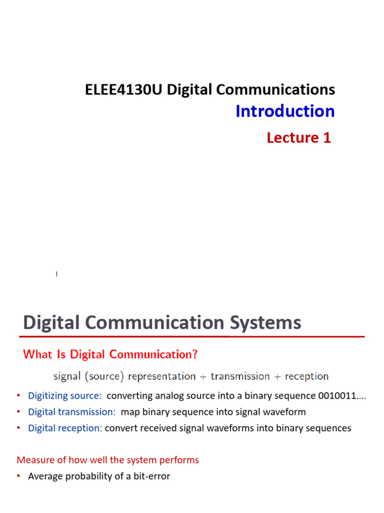 Digital Communication Systems Overview | PDF | Data Compression ...