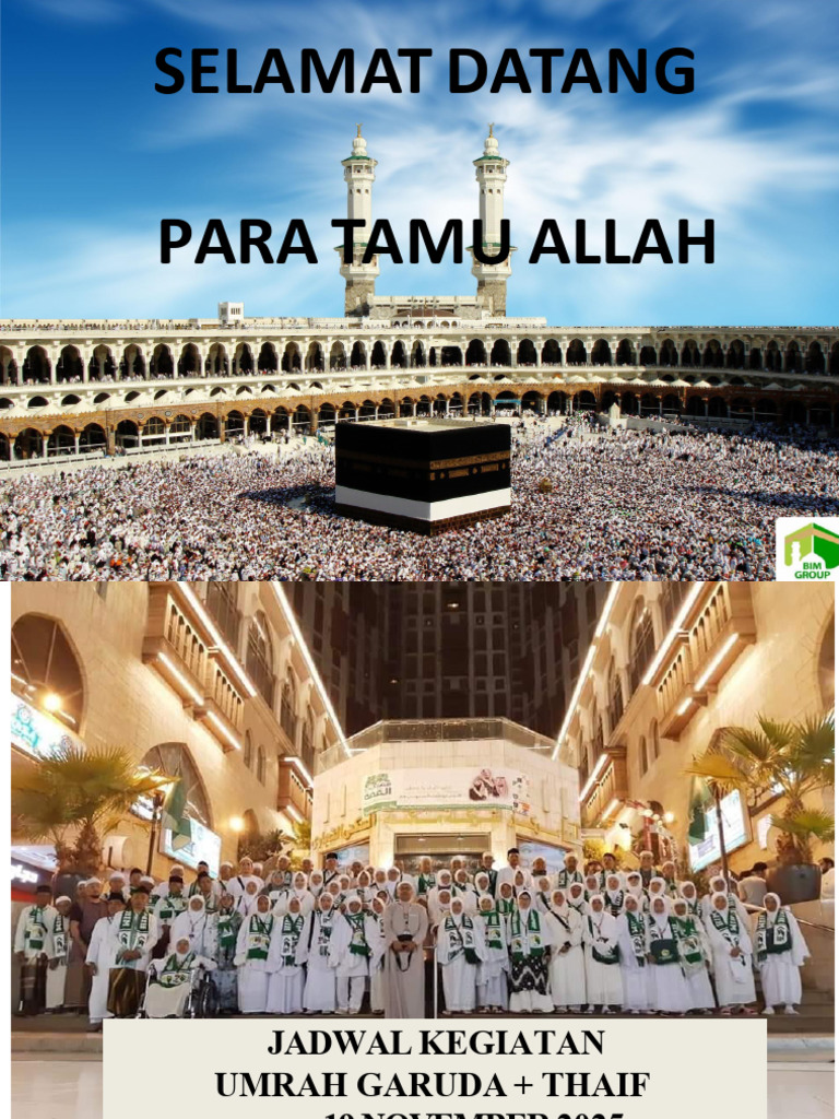 Jadwal Umrah Garuda 2025 di Thaif | PDF