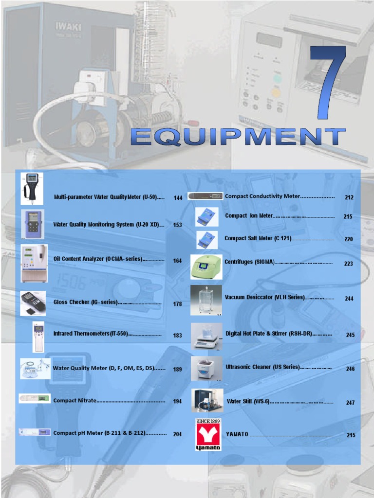 Equipment | PDF | Ph | Potassium