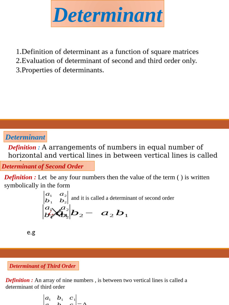 Determinant | PDF | Determinant | Matrix (Mathematics)