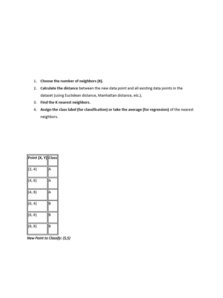 K-Nearest Neighbors Algorithm Explained | PDF