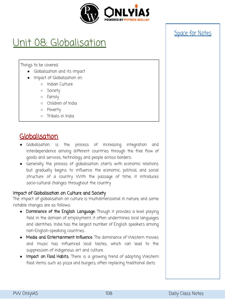 Is (Unit 08 Globalisation) - PDF Only | PDF | Poverty | Poverty ...