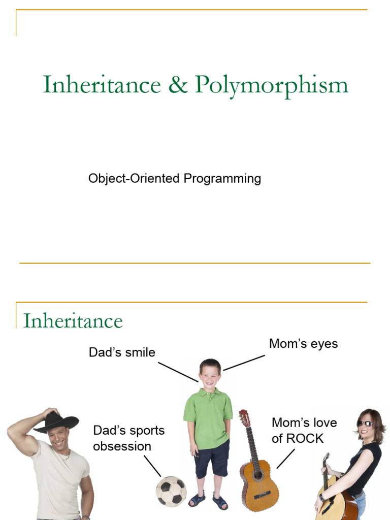 05 Inheritance | PDF | Inheritance (Object Oriented Programming) | Class (Computer Programming)