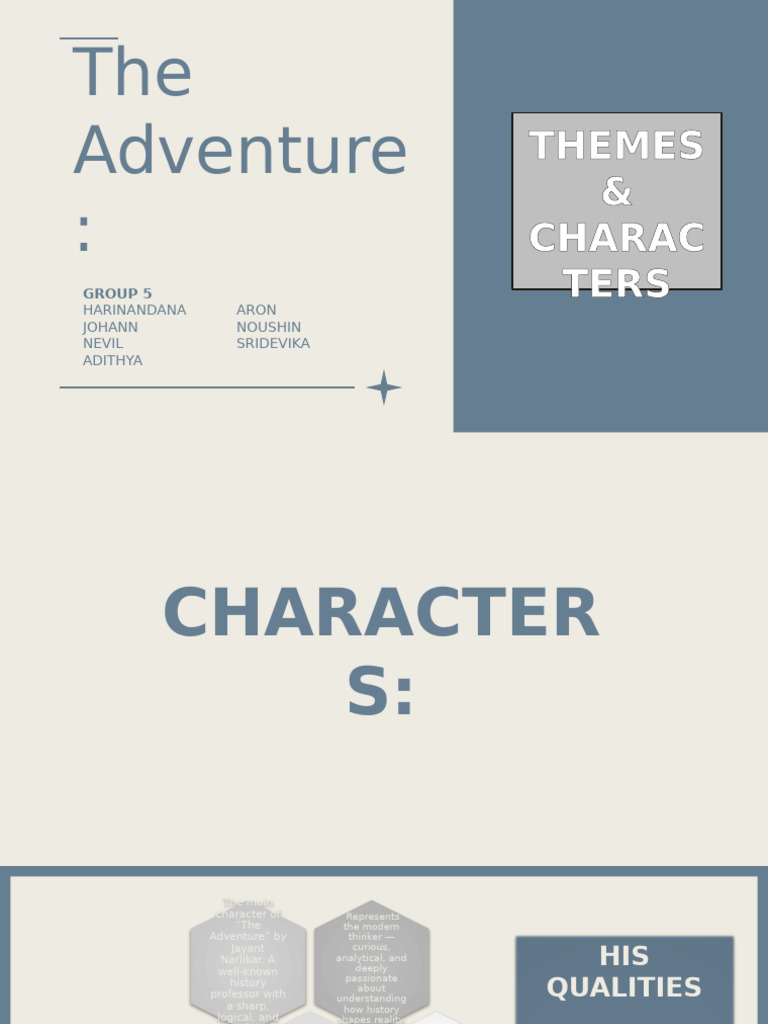 Themes and Characters in "The Adventure" | PDF | Reason | Thought