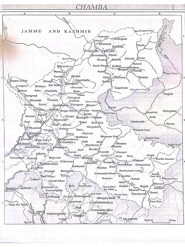 Chamba Map | PDF