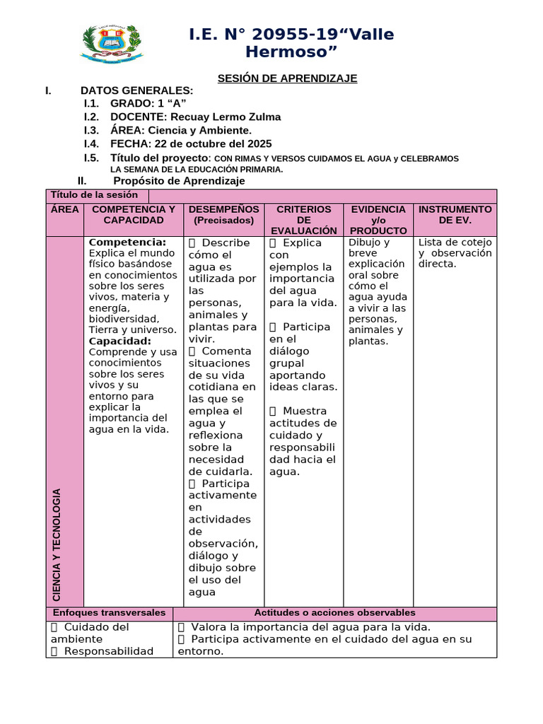 Ciencia y Tecnologia | PDF | Aprendizaje | Agua