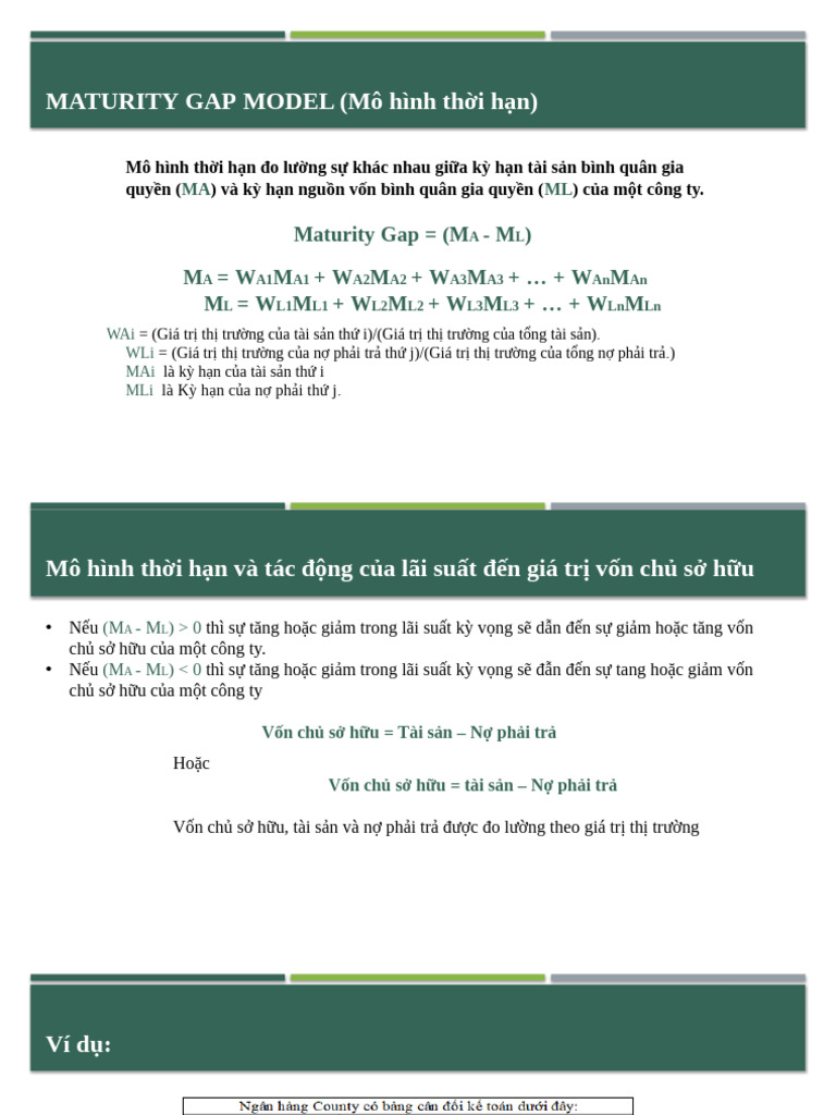 Maturity Gap and Duration Gap | PDF