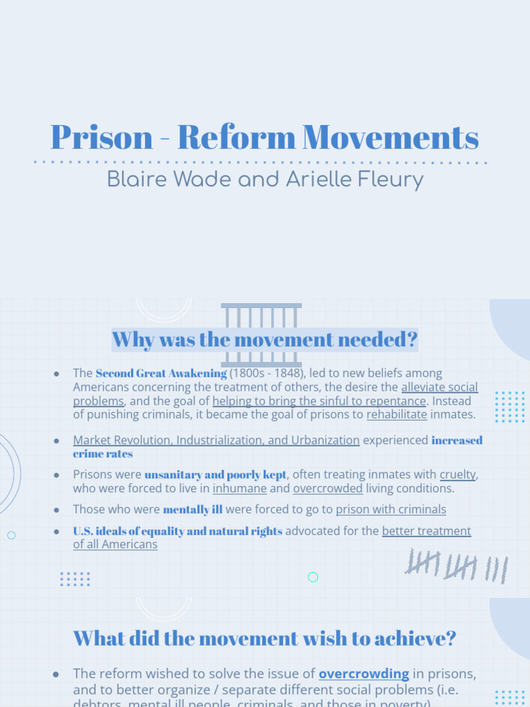 Prison Reform Movements Overview | PDF | Prison | Crimes