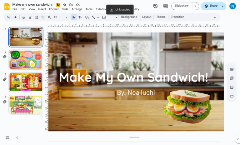 Make My Own Sandwich! - Google Slides | PDF