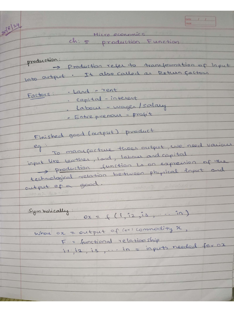 Micro Producer Equilibrium | PDF