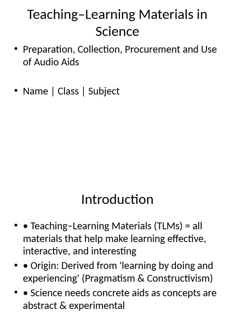 Effective Audio Aids in Science Education | PDF | Science | Learning