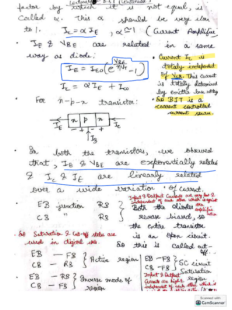 Lecture 4 BJT | PDF