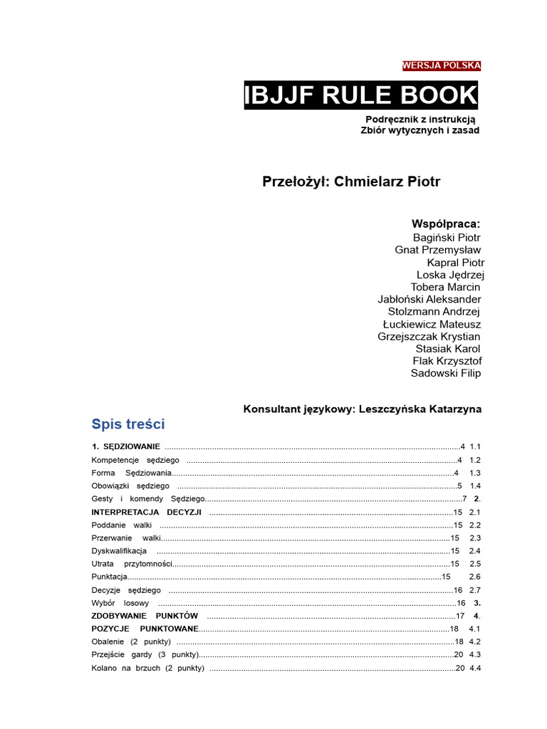 IBJJF Przepisy | PDF