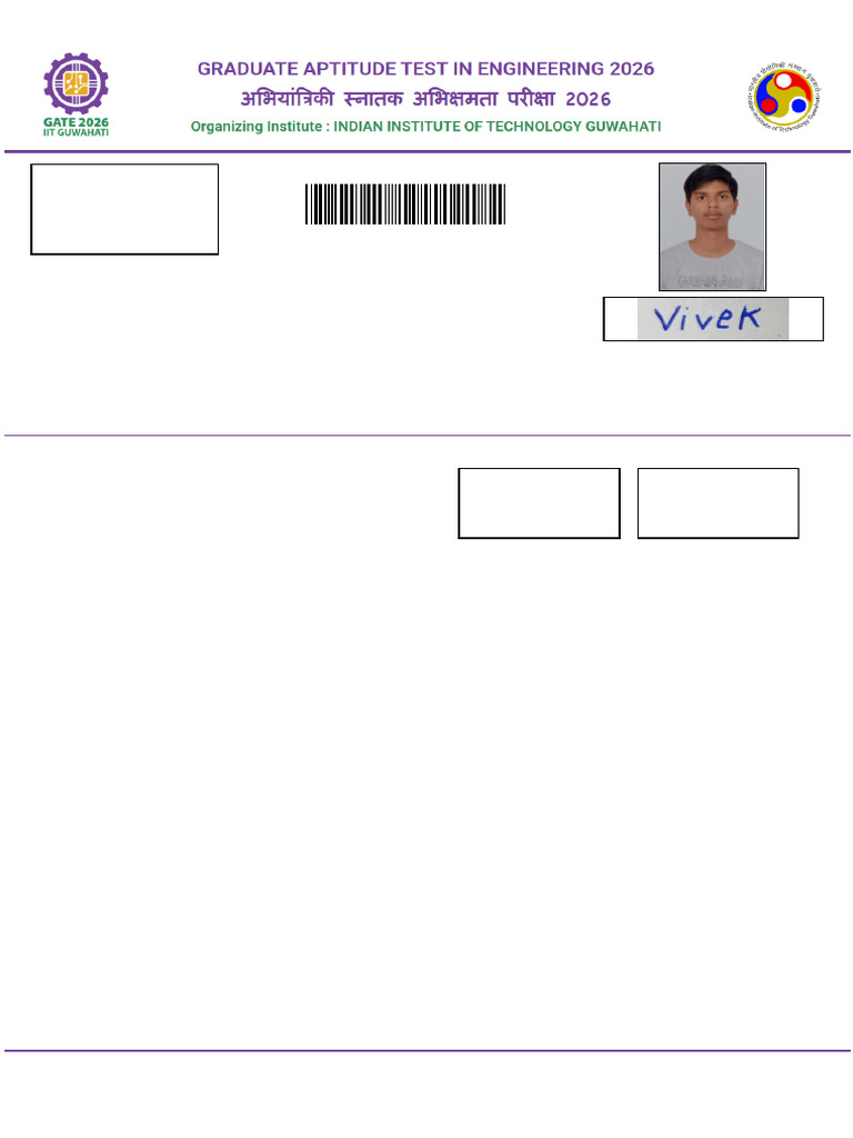 GATE 2026 Application Form Details | PDF | Qualifications