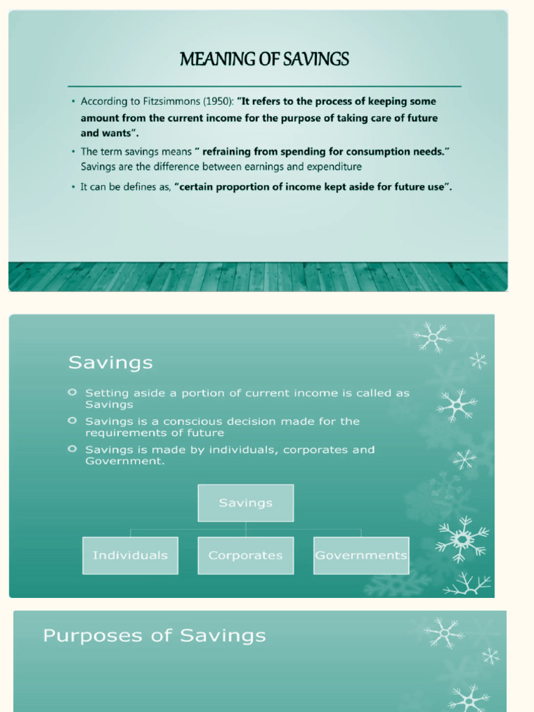 Saving & Investment | PDF