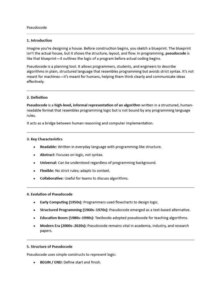 Pseudocode Description | PDF | Algorithms | Computer Programming