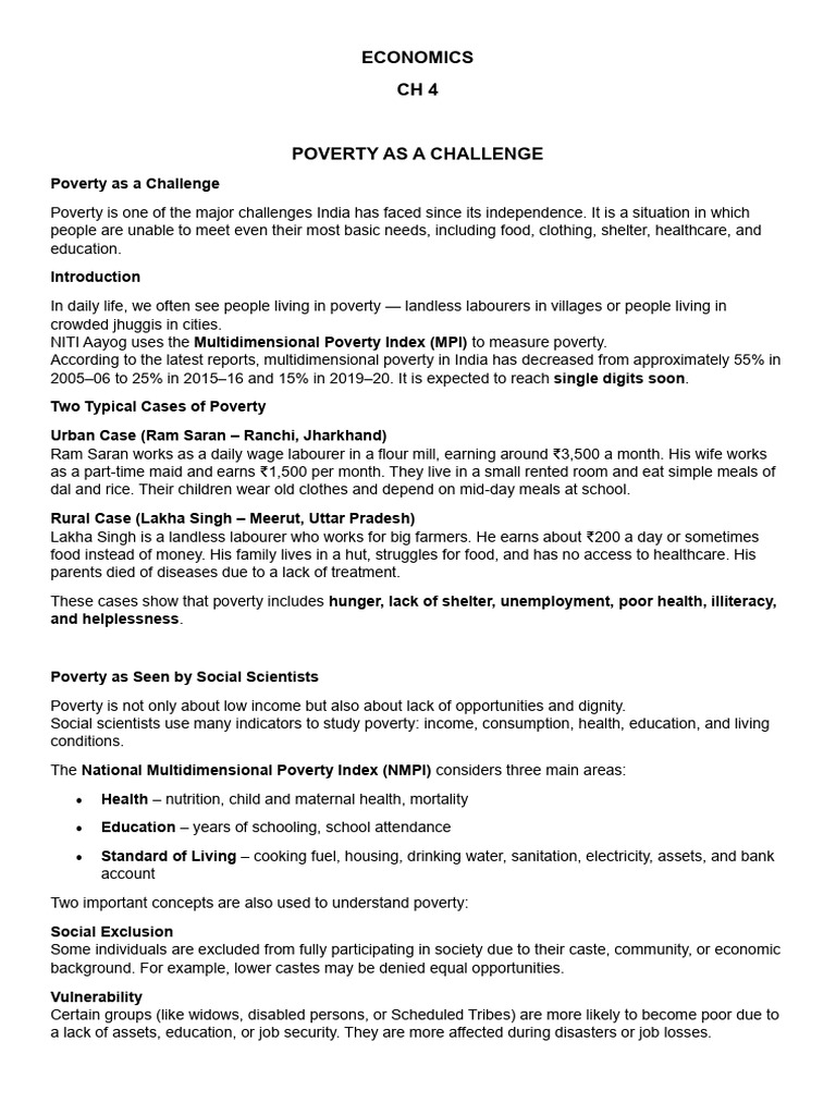 My Notes PDF | PDF | Poverty | Poverty & Homelessness
