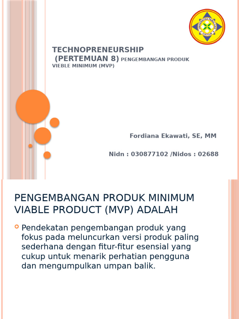 Pertemuan 8 (Ppt) Technopreneurship | PDF