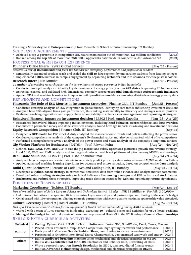 Parth Malani Resume-5 | PDF | Investing | Machine Learning