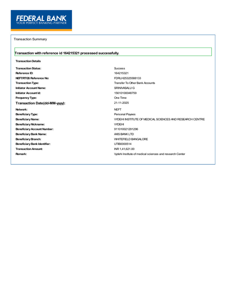 Initiate Single Entry Payment Summary | PDF