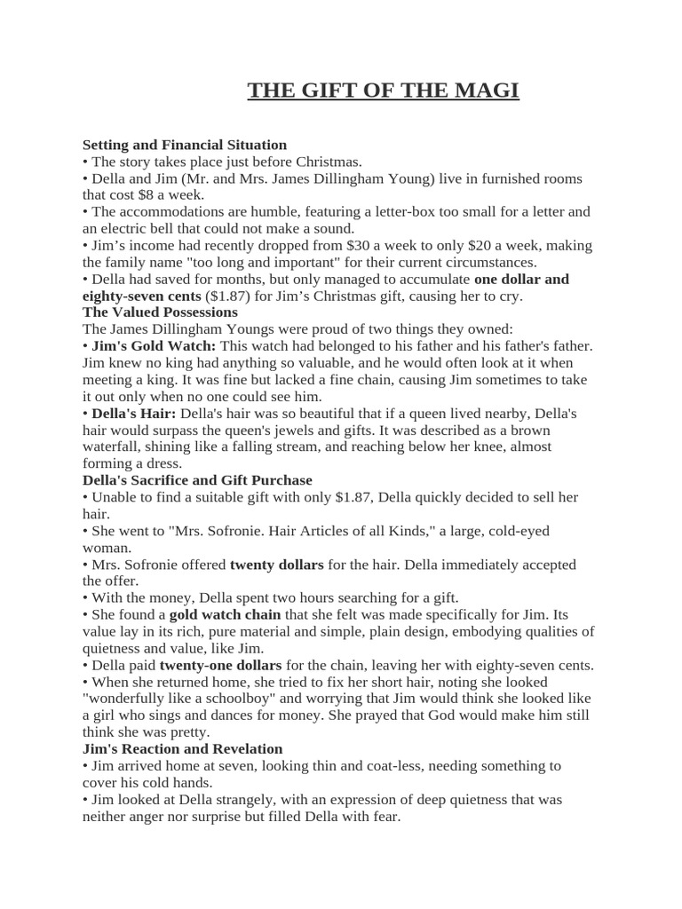 Gift of The Magi | PDF