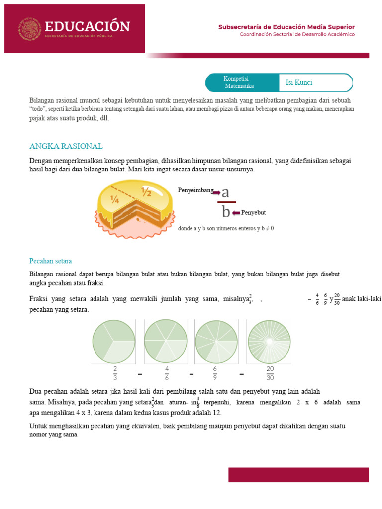 Rumus angka rasional | PDF