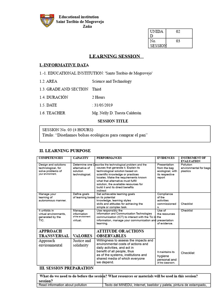 Session Designs Technological Solutions | PDF | Learning