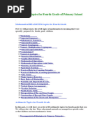 Fifth Grade Educational Topics List | PDF | Division (Mathematics ...