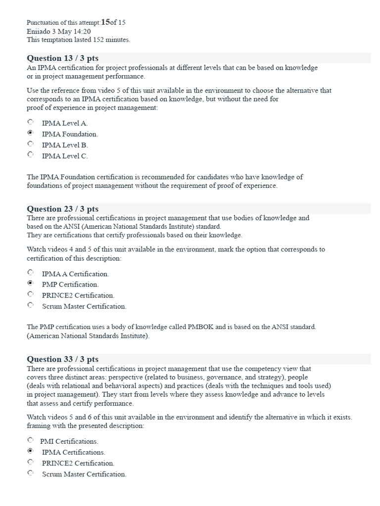 Unit Test 4 - Answered | PDF | Project Management | Agile Software ...
