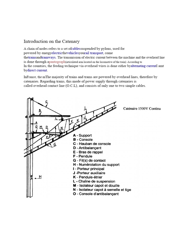 Catenary | PDF | Electricity | Electric Power