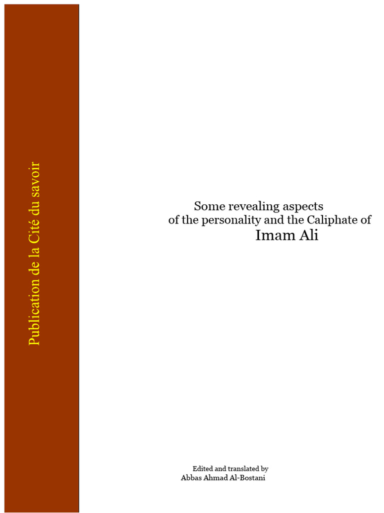 Some Revealing Aspects of The Caliphate of Imam Ali | PDF | Muhammad | Ali